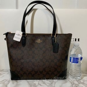 Coach | Bags | New Coach Signature Tote Matching Wallet Set | Poshmark